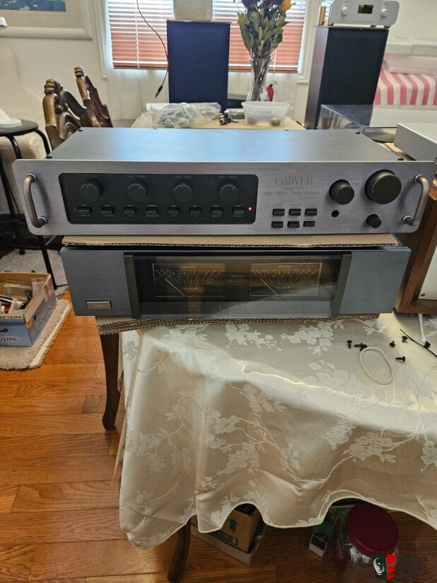 Carver M500-T High Power Amp + matching Carver C 1 Pre Amp // Great ...
