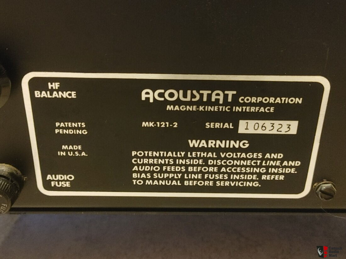 Acoustat Model 2 Speakers Photo #5822650 - US Audio Mart