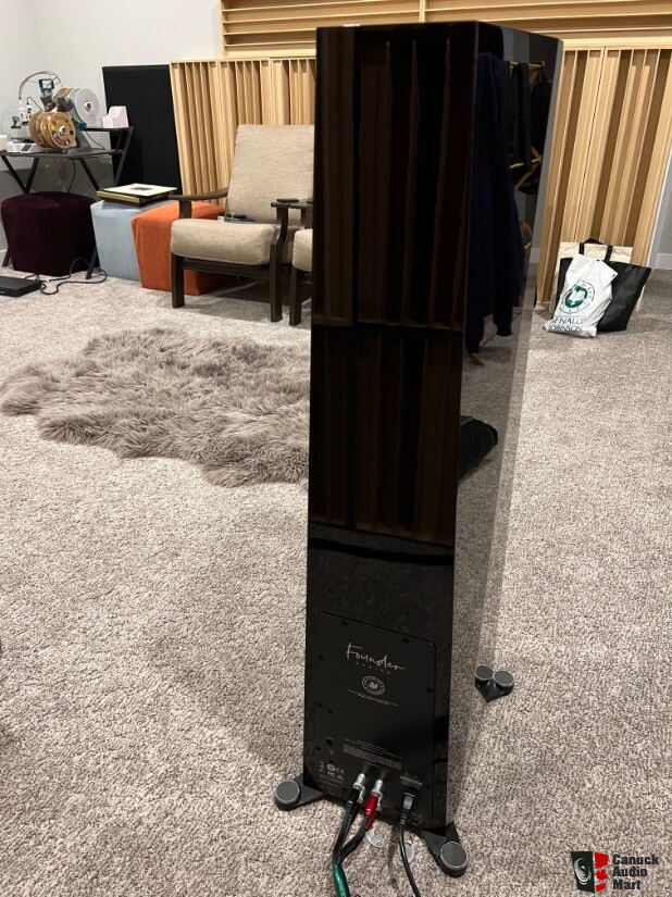 Paradigm Founder 120H Hybrid Floor Standing Speakers in Midnight Cherry ...