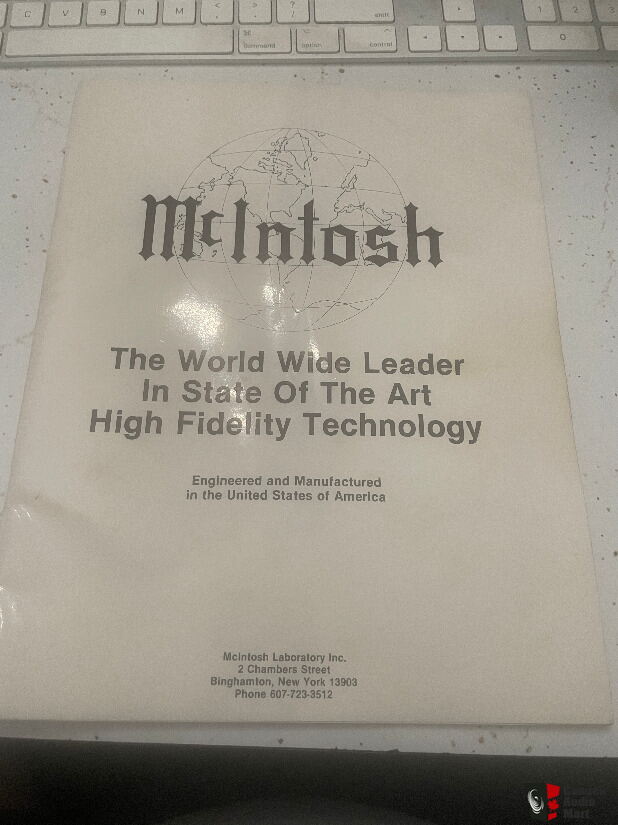 McIntosh Book Catalog For Sale - Canuck Audio Mart