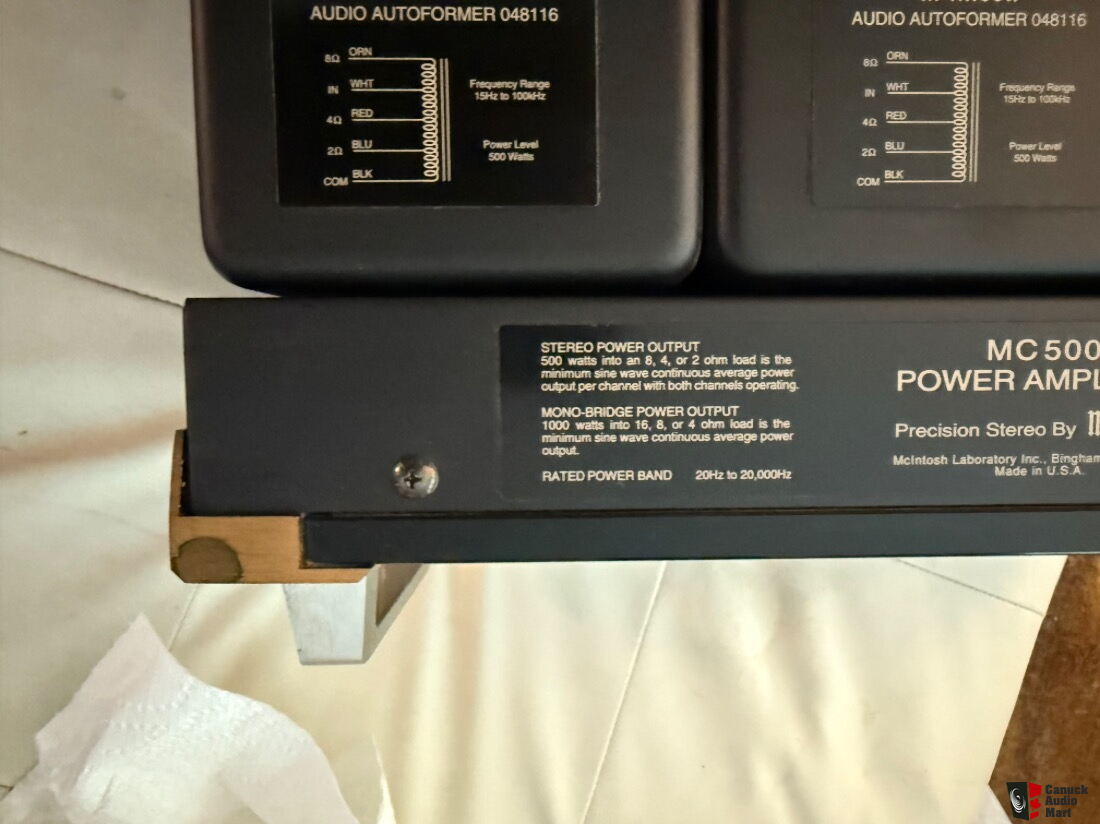 McIntosh MC-500 power amplifier Photo #5826886 - Canuck Audio Mart
