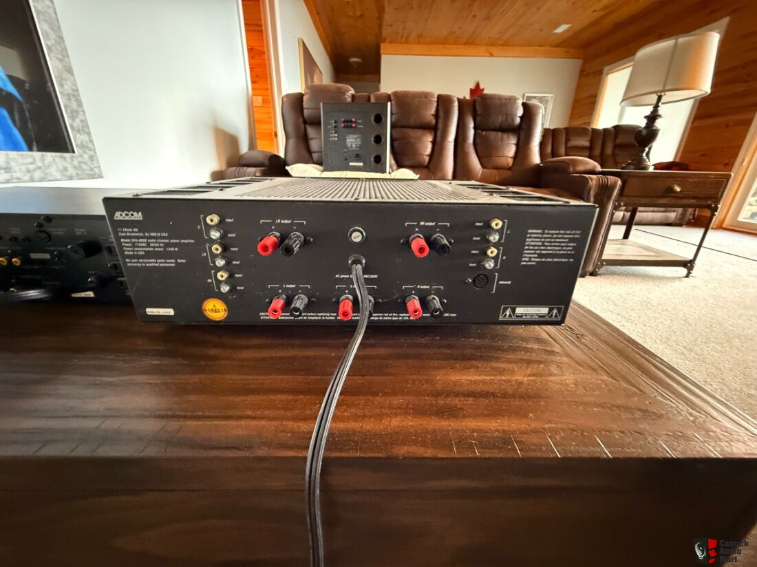 Adcom GFA 6000 multi channel surround sound power amplifier Photo ...