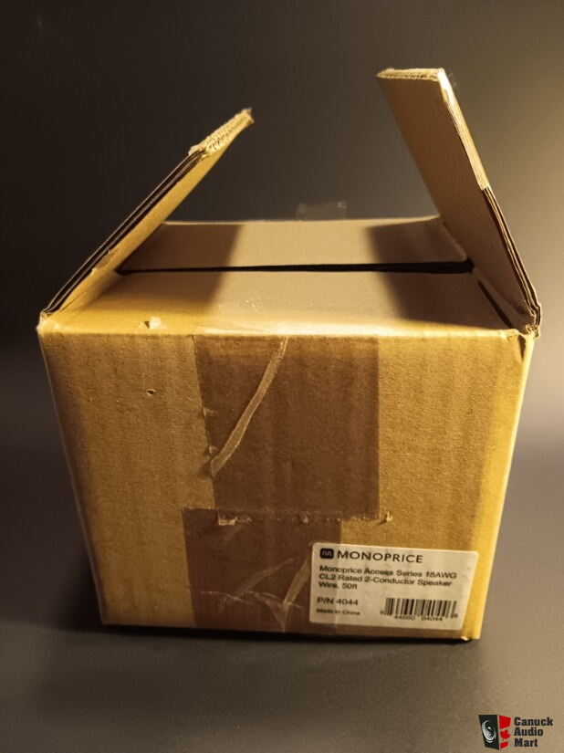 Monoprice 18 gauge speaker cable 50 foot roll / Brand New For Sale ...