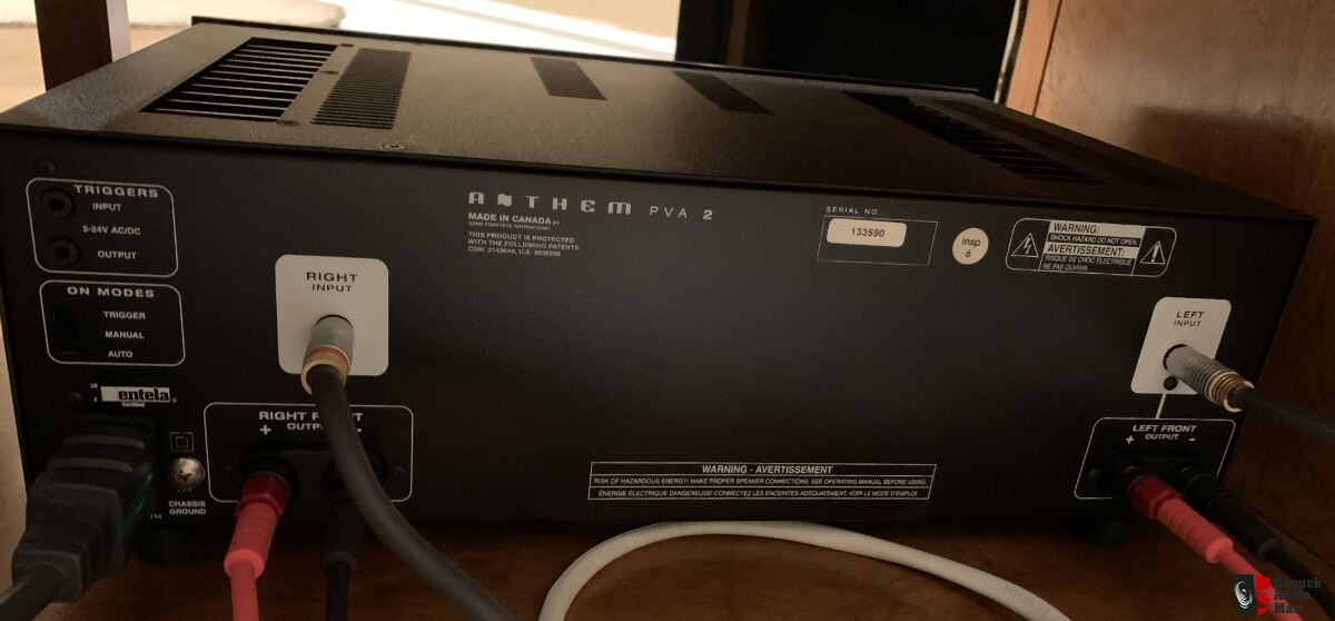 Anthem PVA 2 Power Amplifier (2 channel) Photo #5831017 - Canuck Audio Mart