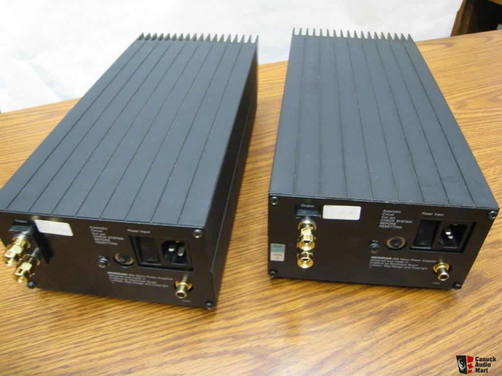 Meridian 205 Power Amp Monoblocks made in England Photo #583122 - US ...