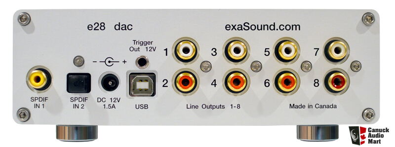 ExaSound E28 Mark II multichannel DAC - with RCA Line Outputs Photo ...