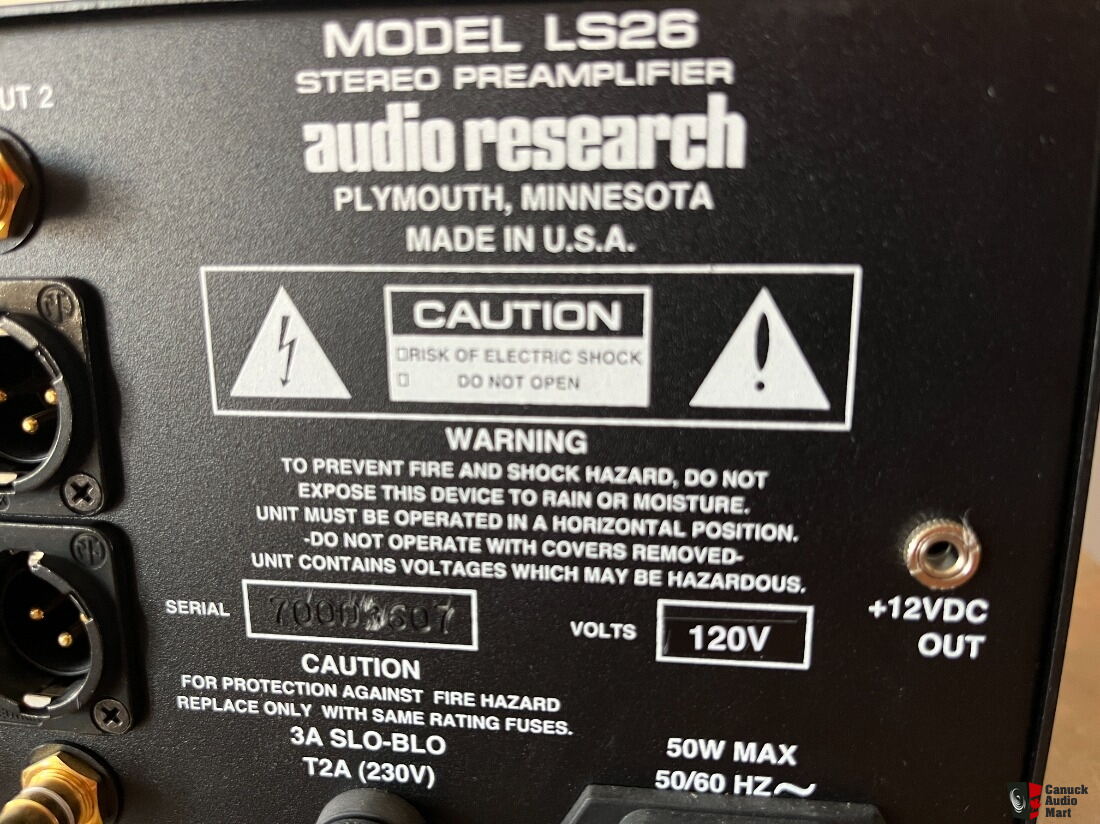 Audio Research LS26 Photo #5839922 - Canuck Audio Mart