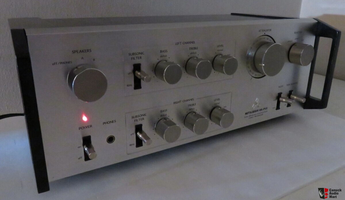 Mitsubishi DA-P10 Preamplifier ( Pre Amp ) Works Perfect Serviced Fully ...