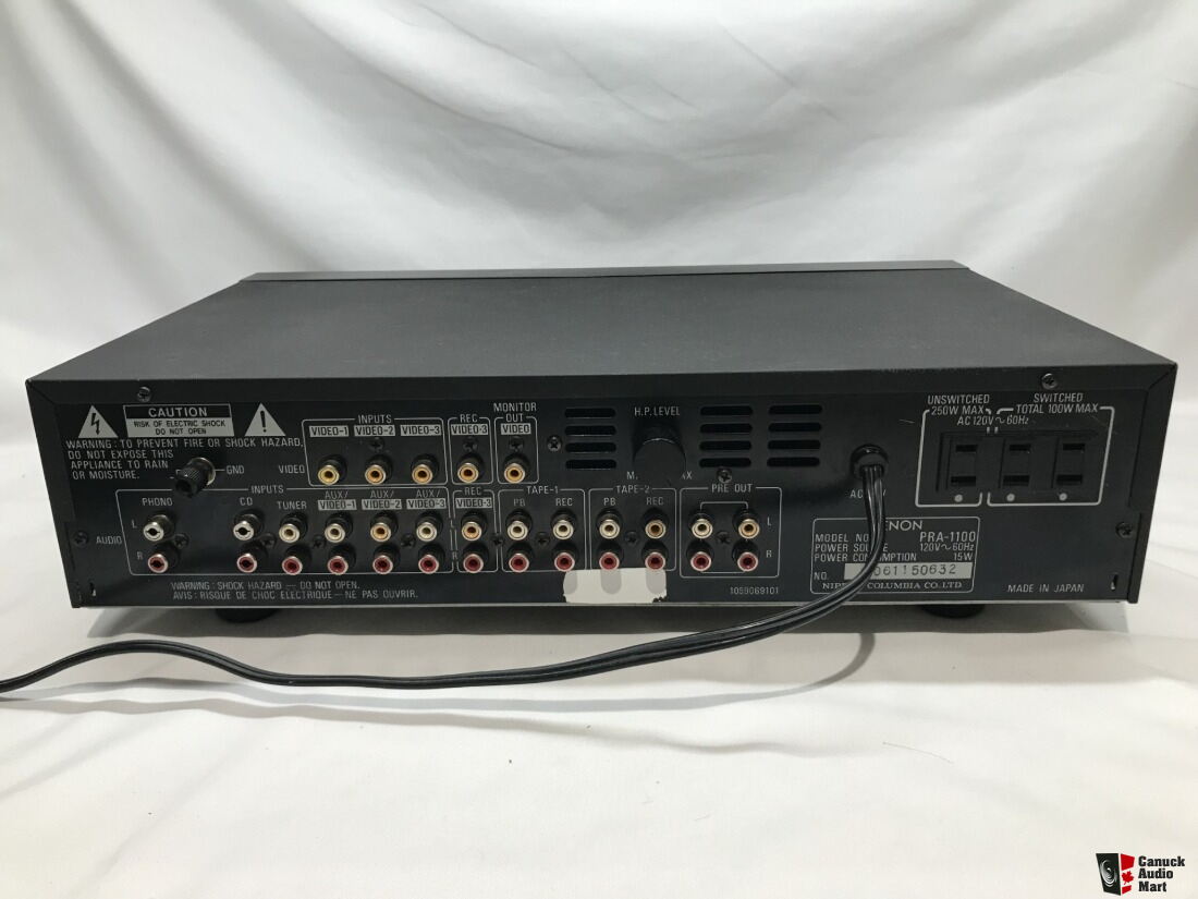 Denon PRA-1100 Stereo Pre Amplifier Serviced Excellent Photo #5844807 ...