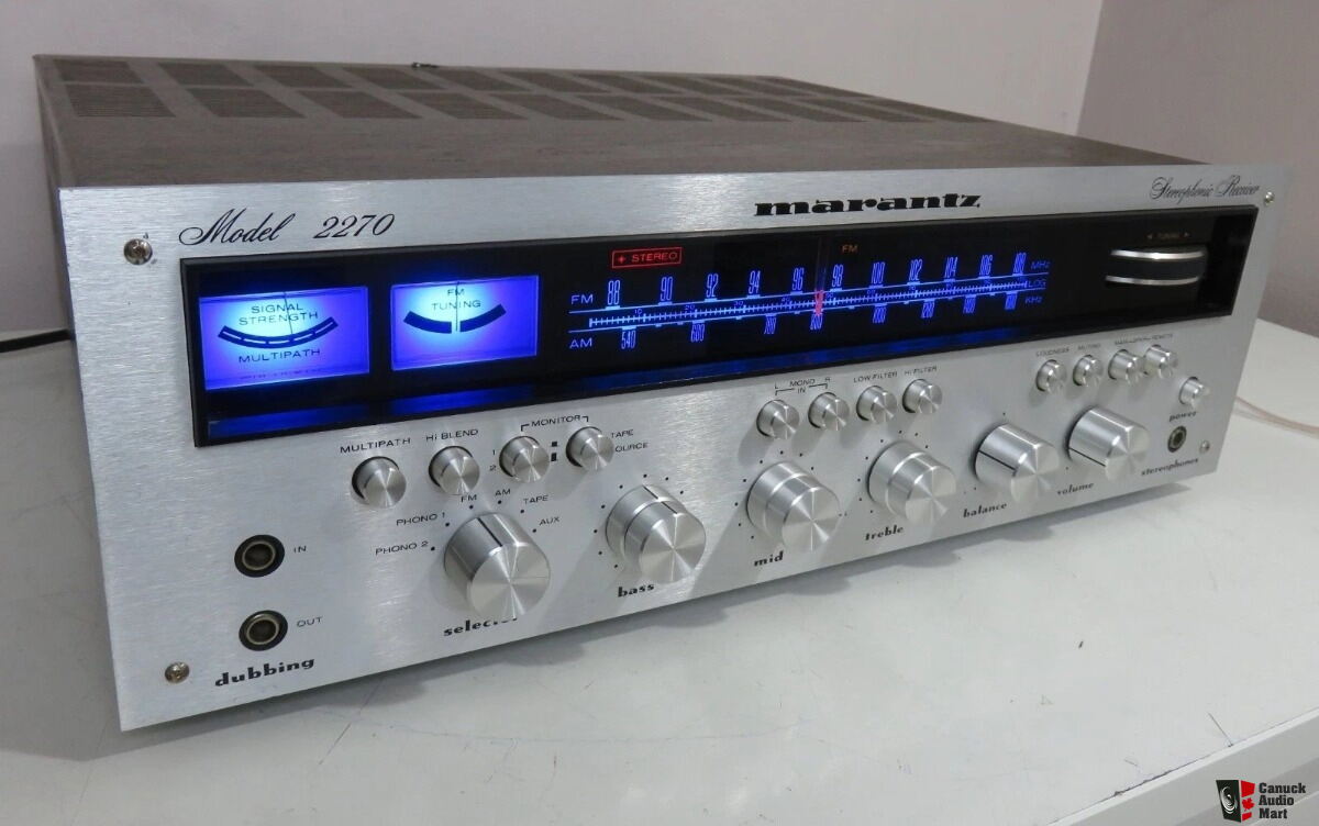 Marantz 2270 Receiver Silver Serviced Fully Recapped Led's Excellent ...