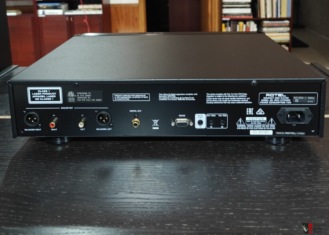 Rotel RCD-1572 MK II CD Player (Black) Photo #5856789 - Canuck Audio Mart