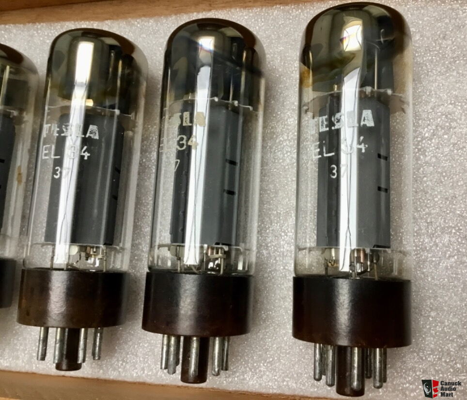 Tesla Brown Base EL34 Vintage Vacuum Tubes - Quad Photo #5856818 ...