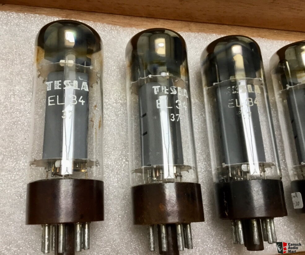 Tesla Brown Base EL34 Vintage Vacuum Tubes - Quad Photo #5856818 ...
