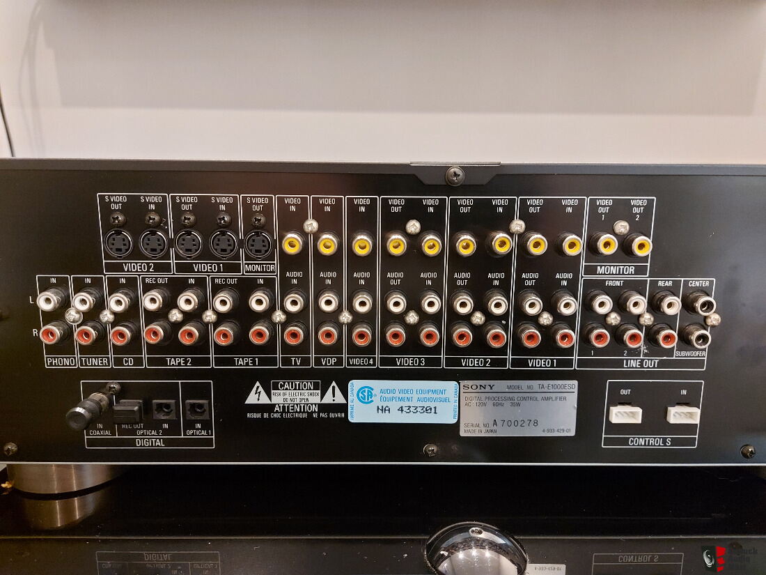 Sony TA E-1000 ESD digital processing control pre-amp Photo #5858333 ...
