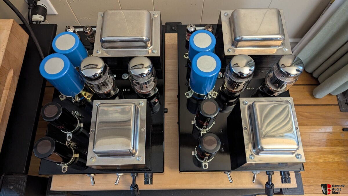 Custom KT88 Tube Monoblock Amplifiers Handcrafted by Electrical ...