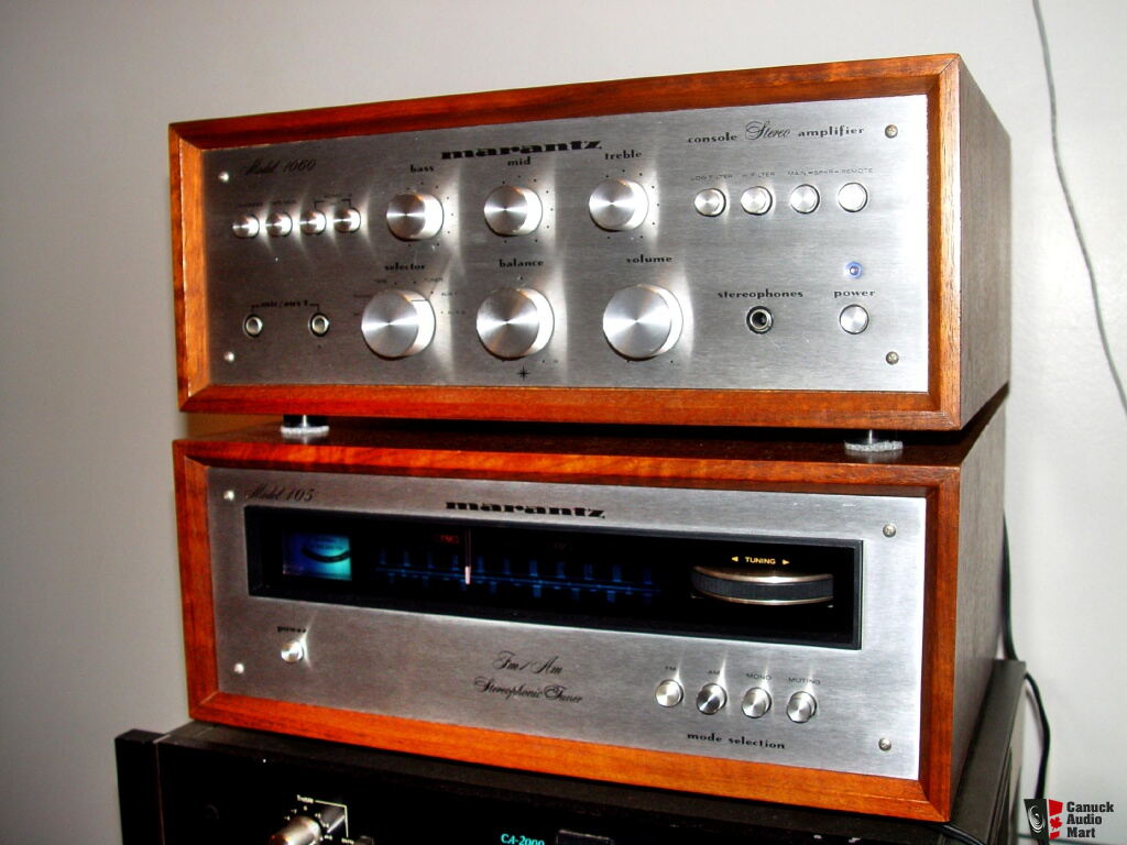 Marantz Integrated Amplifier Model 1060 + Tuner Model 105 Photo #587814 ...