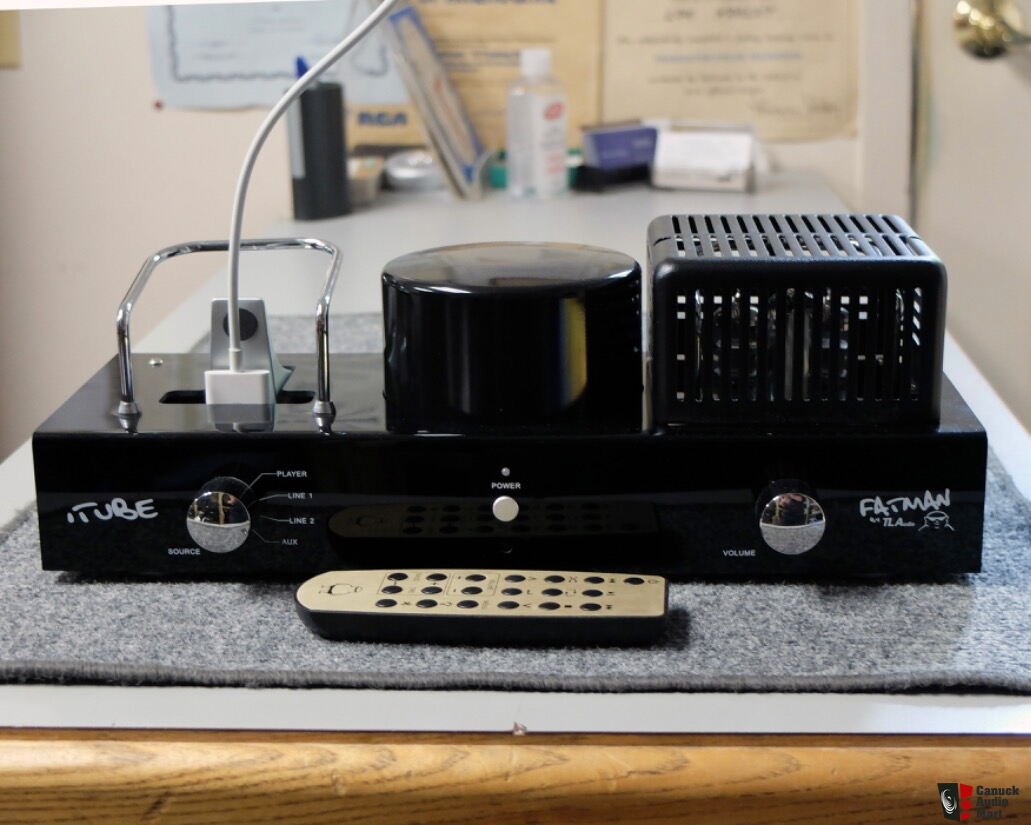 Fatman iTube by TL Audio Hybrid Integrated Tube Amplifier iPod Dock ...
