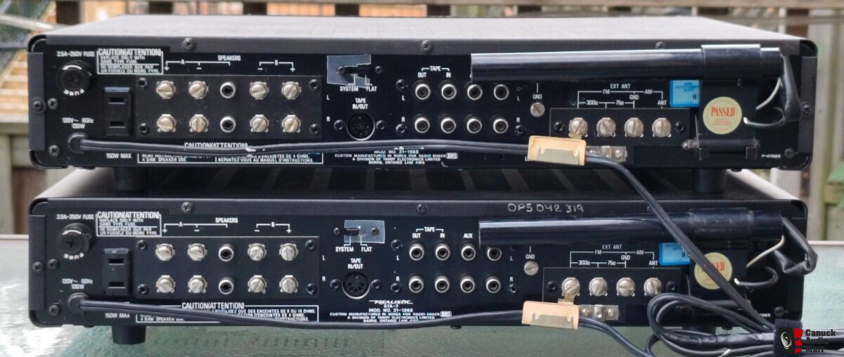 Two Realistic STA-7 (System Seven) AM/ FM Stereo Receivers, One Low ...