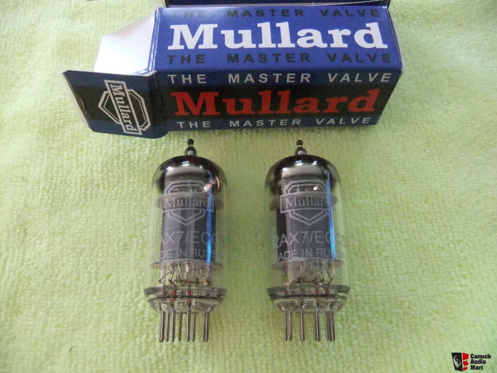 Amperex 12AU7 - Telefunken & Mullard 12AT7 NOS + Mullard 12AX7 Re-issue ...