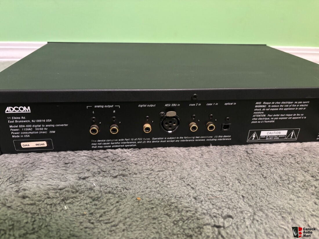 Adcom GDA-600 DAC Photo #5919183 - US Audio Mart