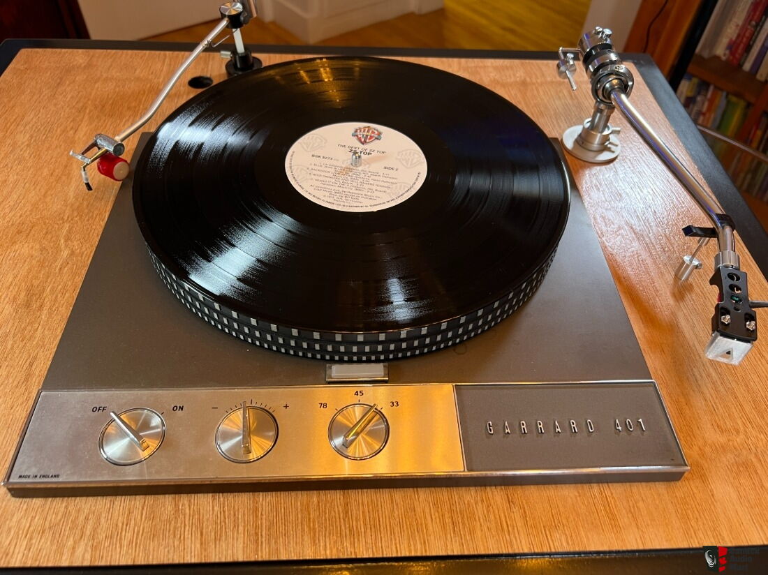 Garrard 401 turntable with Grace 545 tonearm massive plinth isolation ...