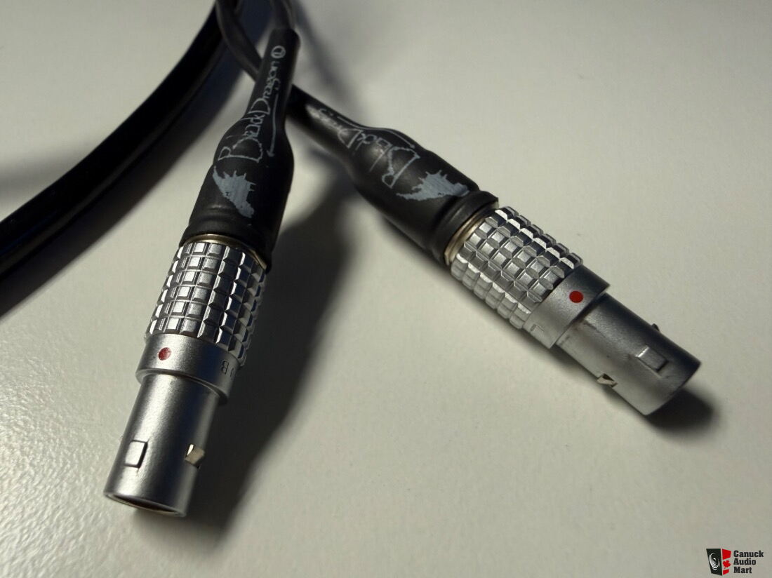 Moon Audio Focal Utopia Black Dragon 5ft Headphone Cable 4-pin XLR Male ...