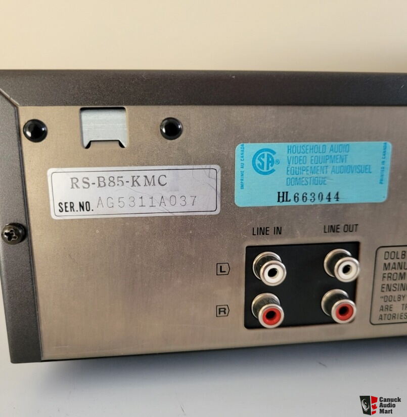 Very Rare Technics RS-B85 Audiophile Tape Deck 3 Heads DBX Photo ...