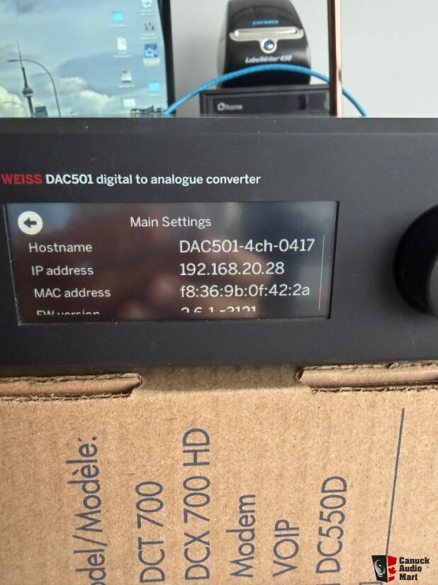 Weiss DAC 501 Mk 2 Highly Regarded Swiss DAC Photo #5927501 - Canuck ...