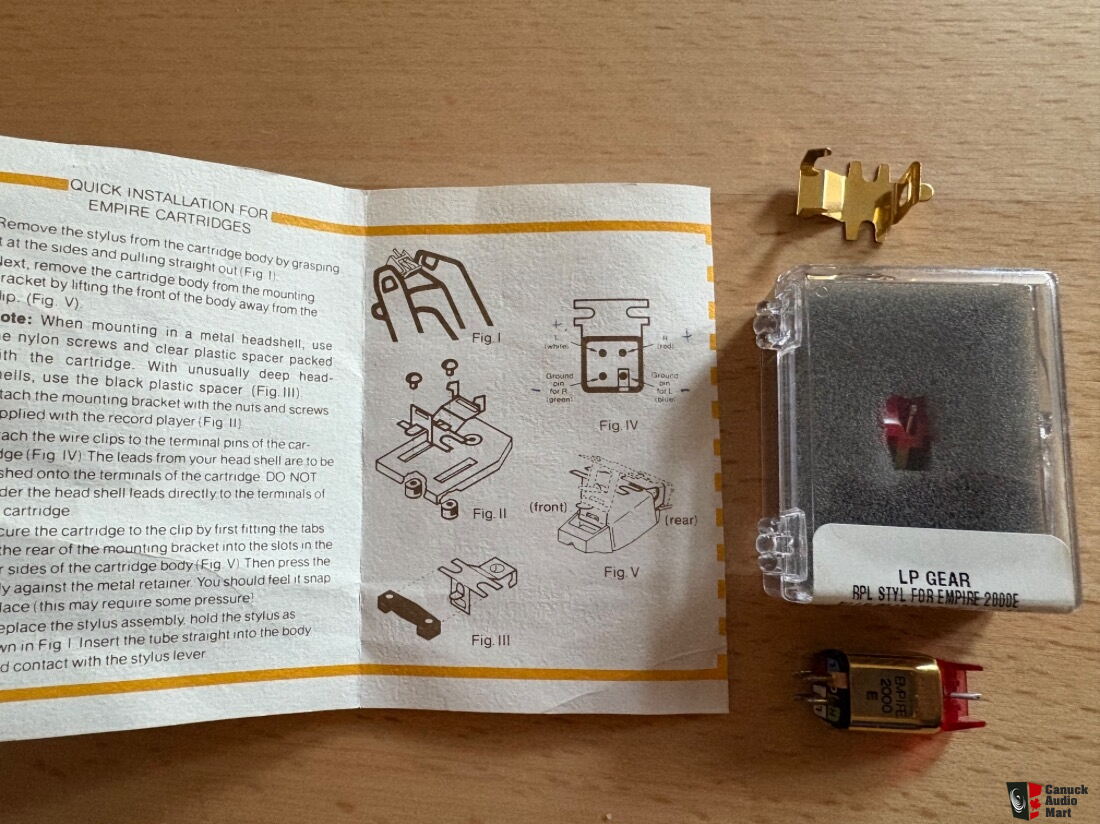 Empire 2000e cartridge and extra brand new stylus For Sale - US Audio Mart