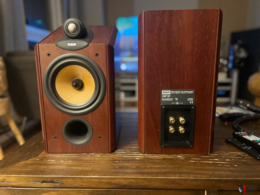 Bowers and Wilkins CDM 1NT (Nautilus tweeters) Bookshelf Speakers Photo ...