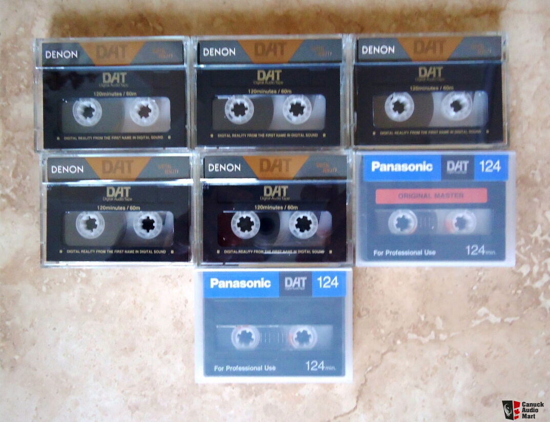 New & Used Sony, TDK, Denoin, Panasonic DAT 120 Cassettes (Made In ...