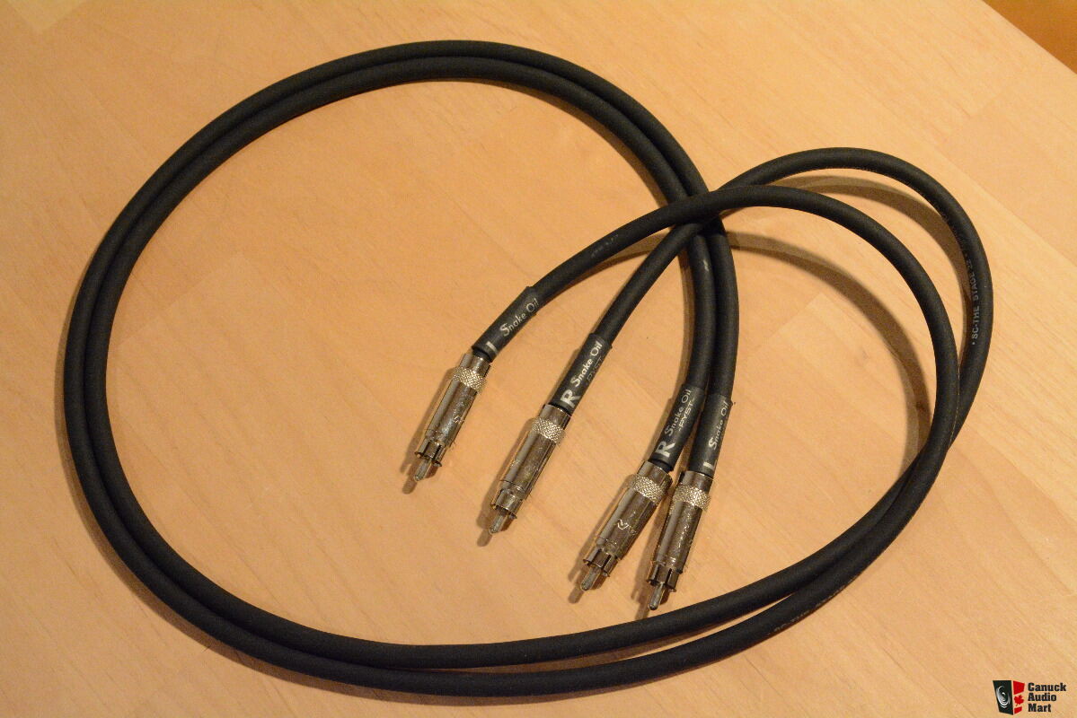 Schiit Audio RCA cables [Pyst / Snake Oil] 1 metre ***EXCELLENT ...