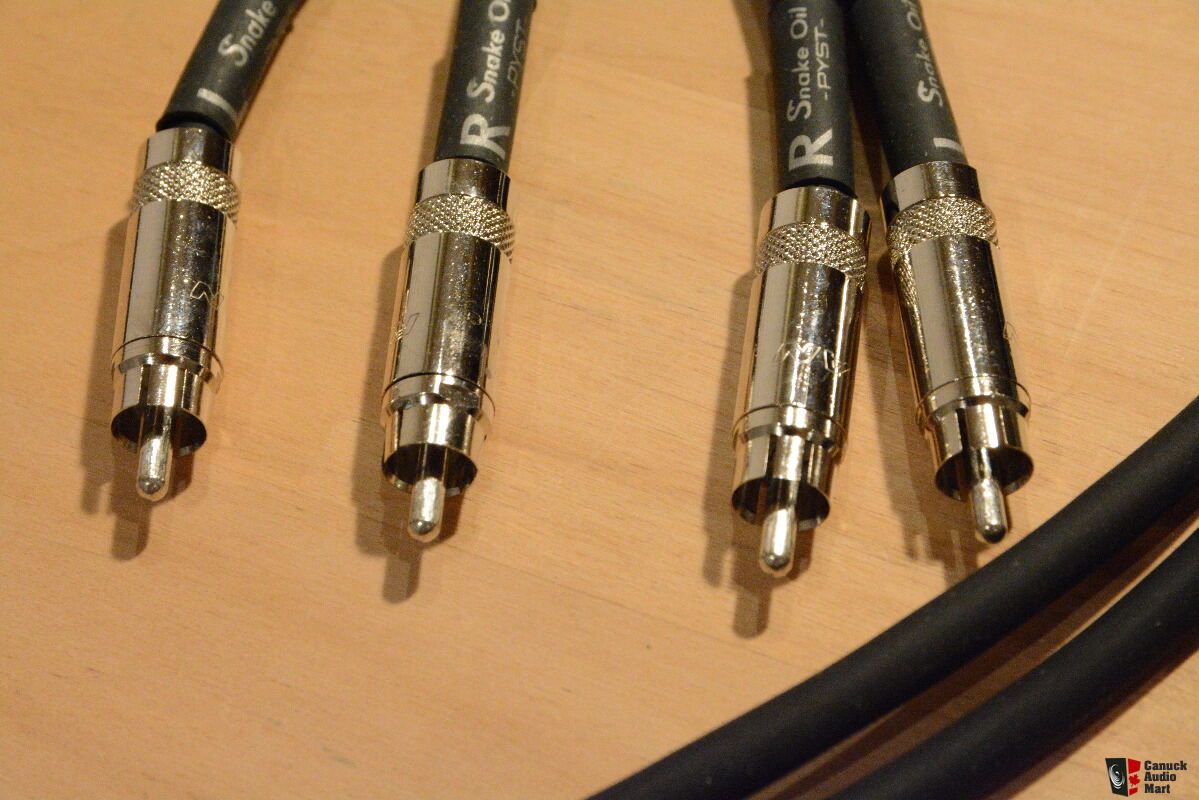 Schiit Audio RCA cables [Pyst / Snake Oil] 1 metre ***EXCELLENT ...