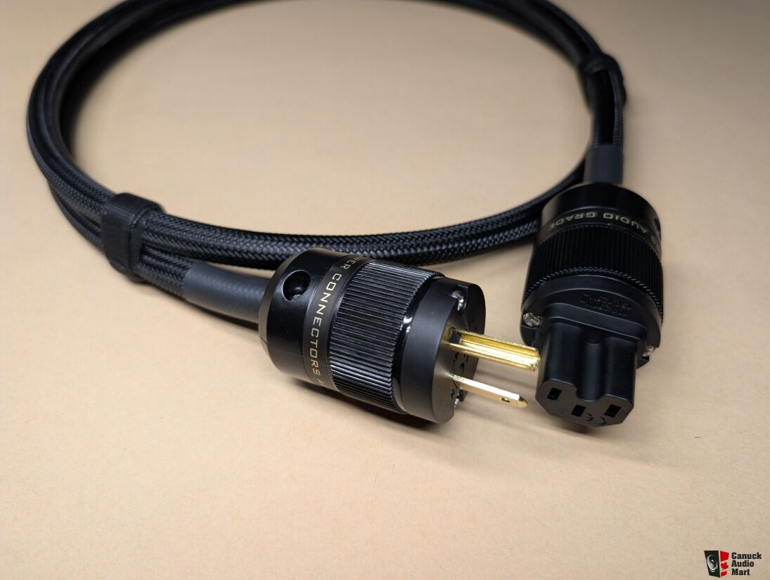 New 12AWG Power Cord w/ high-end fiberglass connectors finished in Pure ...