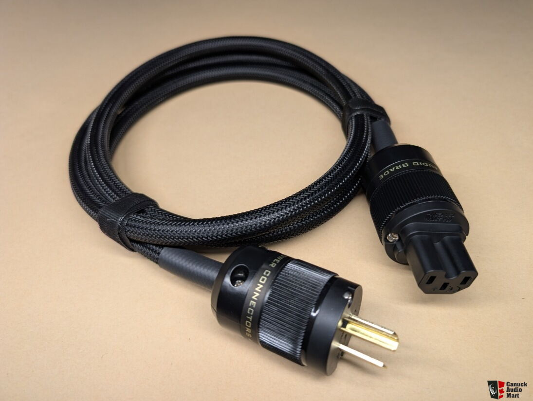 New 12AWG Power Cord w/ high-end fiberglass connectors finished in Pure ...