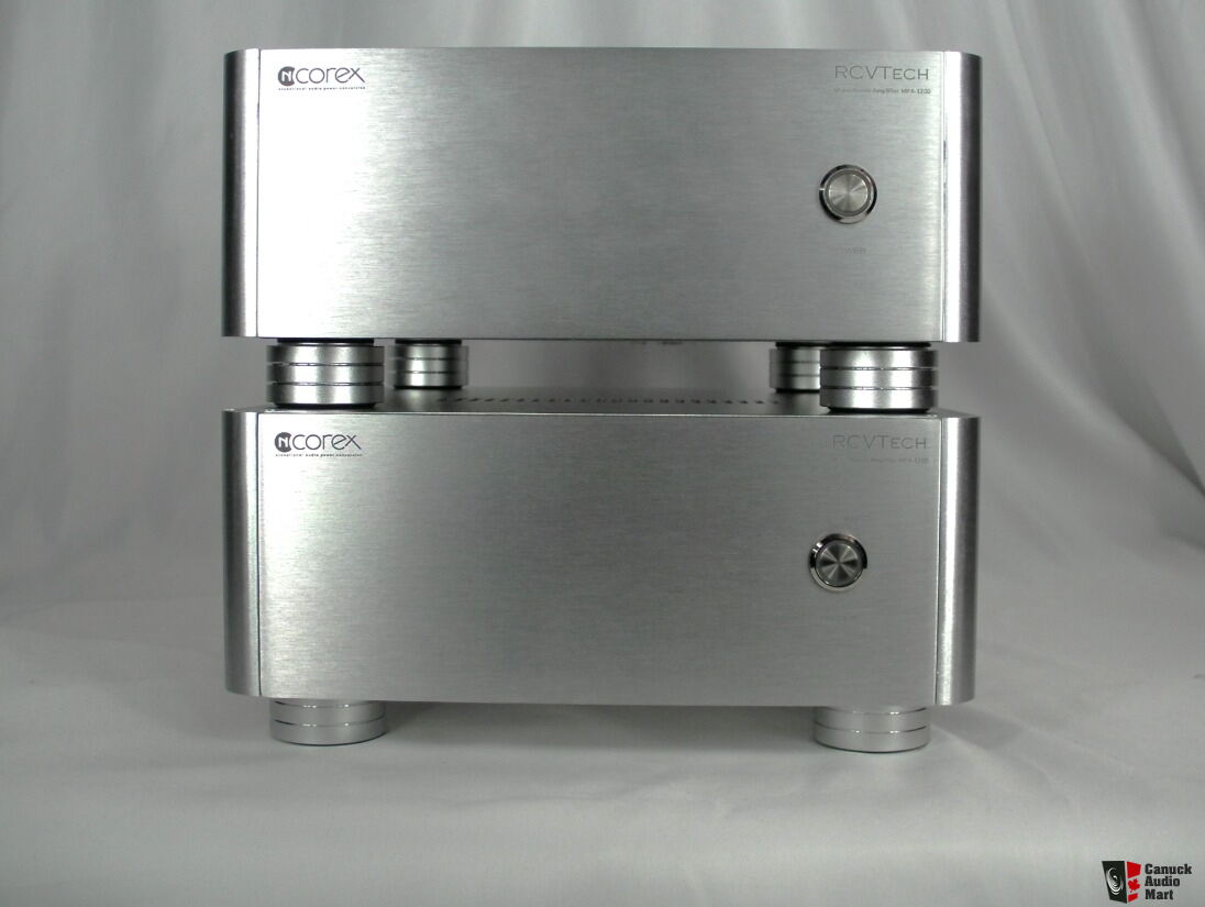 Two RCVTech MPA1200 mono blocks, 700W@4Ω, Variable gain, Hypex NCX500 ...