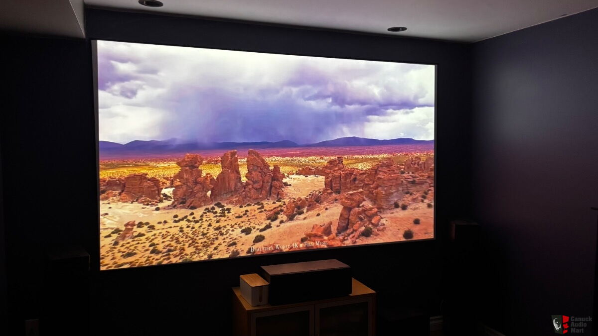Epson 5050UB Projector + 108" Elunevision Reference 4K Screen and ...