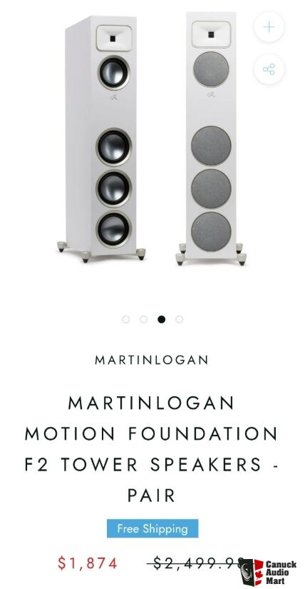 Martin Logan F2 Floorstanding Speakers Photo #5951419 - Canuck Audio Mart