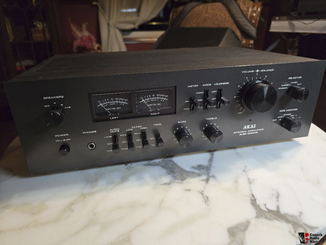 Akai AM-2600 Integrated Amplifier Black + Tuner Free Photo #5955125 ...