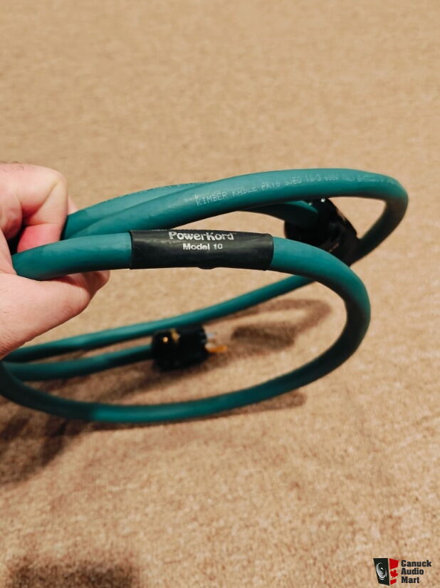 Kimber Kable - 8' Long PK10 Power Cable (10AWG) - Upgraded Wattgate ...