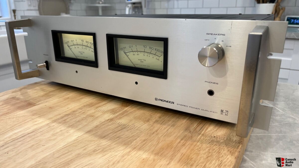 pioneer m73 M-73 spec-3 power amp perfect working very nice,1 2 never ...