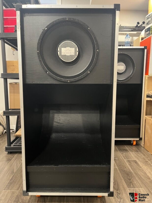 1 Pair of Bass Bins. Horn loaded front scoop design Photo #5972415 ...
