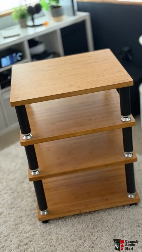 Norstone Stabbl Bamboo Hifi Rack For Sale - Canuck Audio Mart