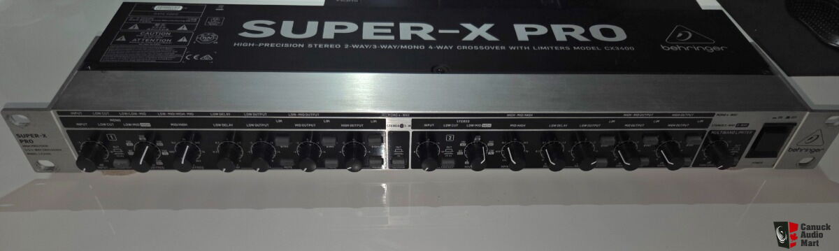 Behringer Super-X Pro 3 way stereo Electronic Crossover For Sale - US ...