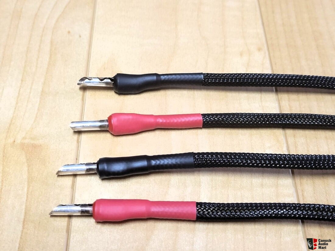 High End AudioQuest Hyperlitz Cooper Jumpers speaker cables (BFA to ...
