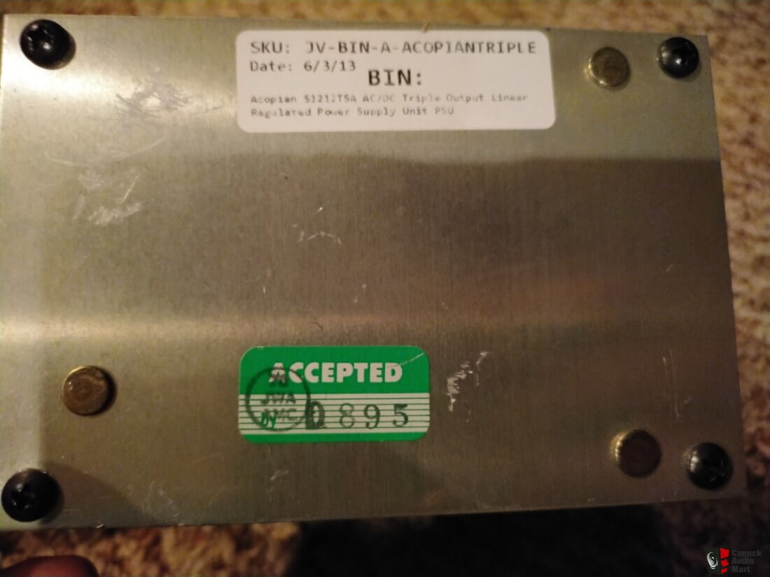 Acopian Triple Output Linear Power Supply Photo #5974438 - Canuck Audio ...