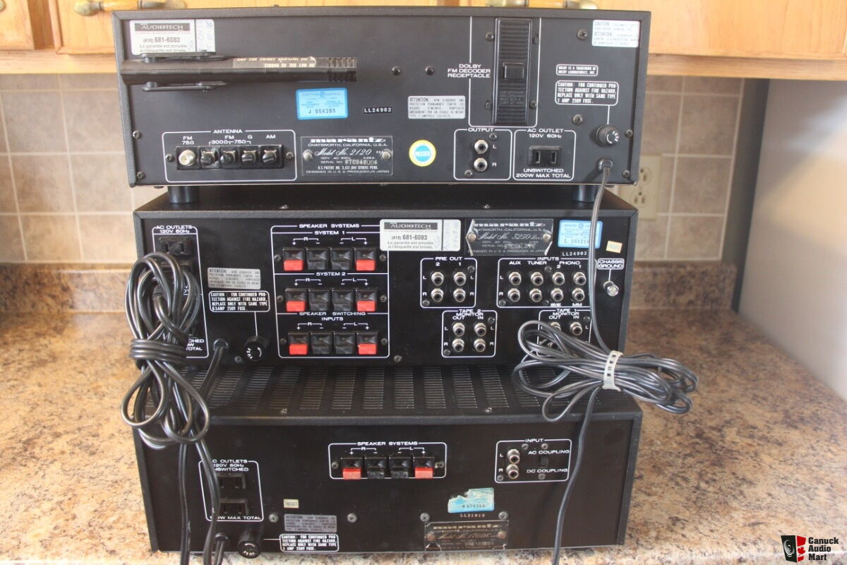marantz, sound system: power amp 170DC, preamp. 3250B, tuner 2120. very ...