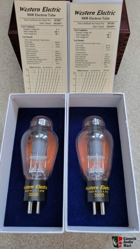 Pair of Brand New Western Electric 300B Tubes (Vintage, NOS, never used ...