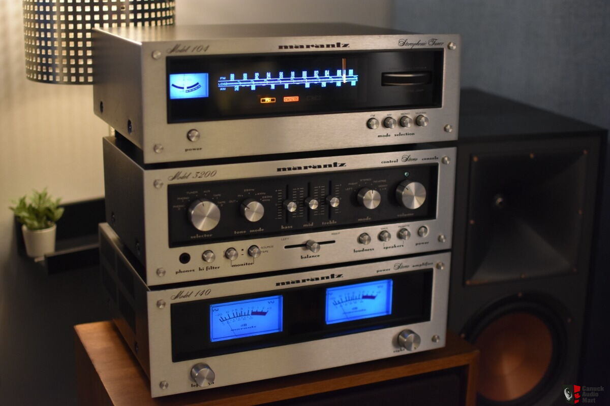 Marantz 140 power amp/3200 console/104 tuner set Photo #5983249 ...