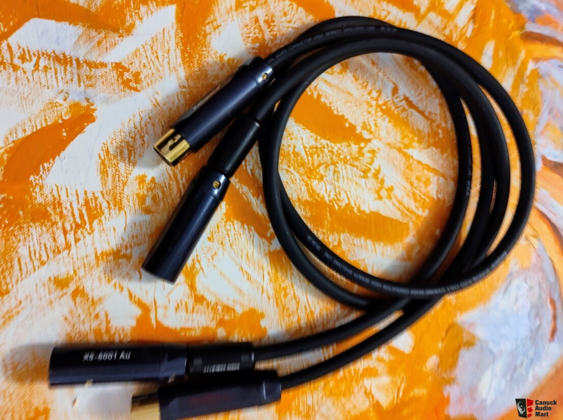 Pure silver XLR interconnect cables one meter one pair Photo #5984426 ...